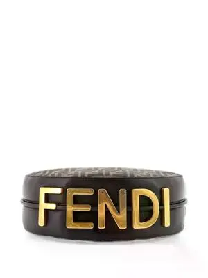 Fendi Fendigraphy Bag Zucca Canvas Small Hobo Bag