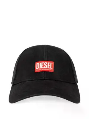 DIESEL® Logo Patch Baseball Cap - Black