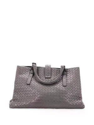 Bottega Veneta Roma Bag Intrecciato Nappa Medium Tote Bag - Metallic