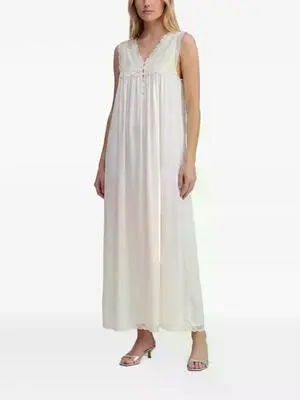 Dior Lace Trim Sleeveless Maxi Dress