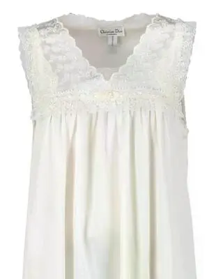 Dior Lace Trim Sleeveless Maxi Dress