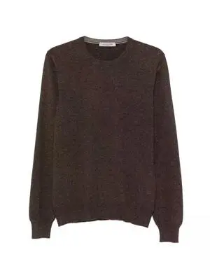 FILERIA Crew Neck Long Sleeve Knit - Brown