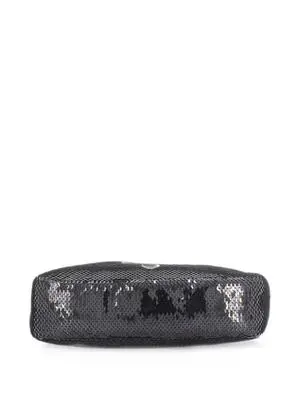 Prada Re-edition 2000 Sequins Mini Hobo Bag - Black