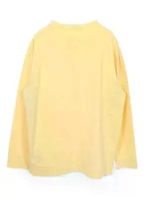 JIL SANDER 2010s Side Slit T-shirt - Yellow