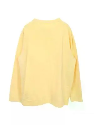 JIL SANDER 2010s Side Slit T-shirt - Yellow