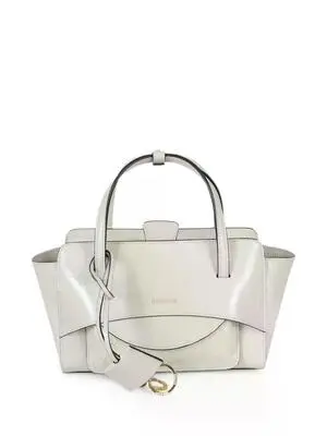 HIDESINS Small Flap Tote Bag - White