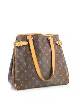 LOUIS VUITTON Batignolles Handbag Monogram Canvas Vertical Tote Bag - Brown