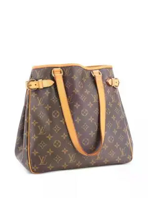 LOUIS VUITTON Monogram Canvas Vertical Tote Bag - Brown
