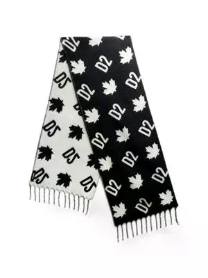 Dsquared2 Monogram Scarf - Black