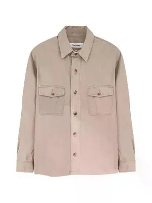 TONYWACK Flap-pocket Oversized Shirt Jacket - Neutrals