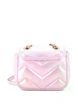 Gucci Gg Marmont Chevron Leather Mini Shoulder Bag