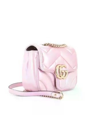 Gucci Gg Marmont Chevron Leather Mini Shoulder Bag