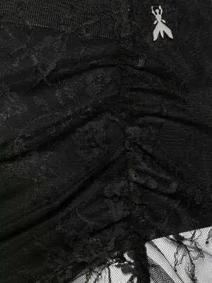 Patrizia Pepe Asymmetric Lace Maxi Skirt