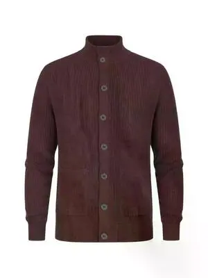 BALLANTYNE Rice-grain-stitch Button-up Cardigan