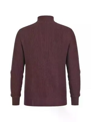 BALLANTYNE Rice-grain-stitch Button-up Cardigan