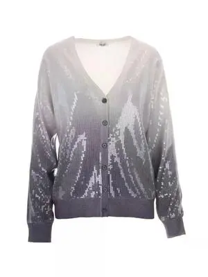 Liu Jo Sequin-embellished Ombre Cardigan