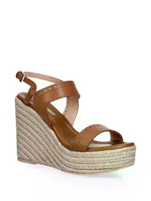 POLLINI Brogue-detail Wedge Sandals