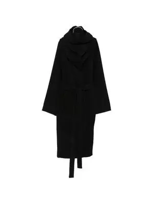 Rick Owens Belted Oversized Coat - Black