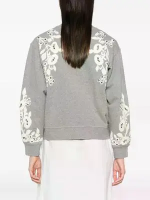 Sea Floral Embroidered Sweatshirt