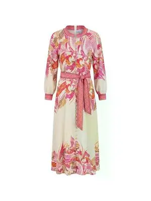 Hale Bob Belize Floral-print Belted Maxi Dress - Neutrals
