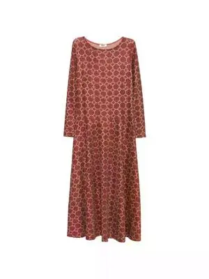 SIYU Long-sleeve Midi Dress - Red