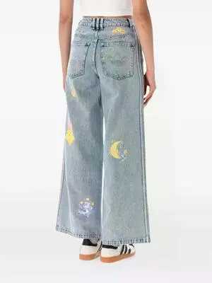 Adidas Embroidered Trefoil-logo Jeans