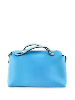 Fendi Logo The Way Stitched Leather Medium Satchel
