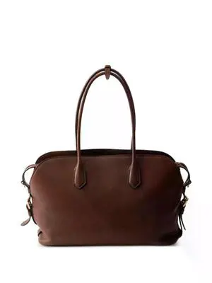 Prada Large Signet Leather Tote Bag