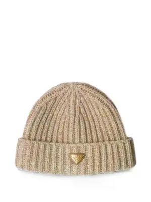 Prada Mouliné Cashmere And Wool Beanie