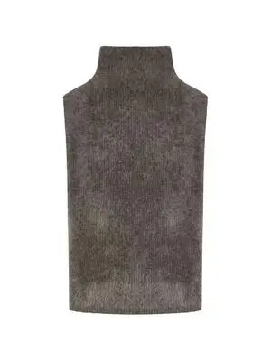 LISA YANG Brushed-knit High-neck Dickey
