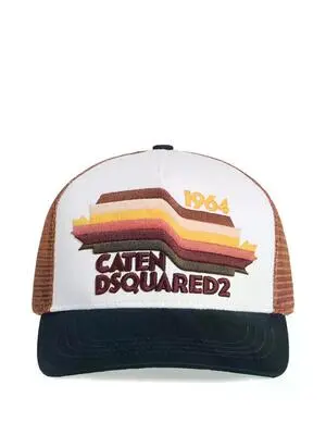 Dsquared2 Embroidered Mesh-panel Baseball Cap - Brown