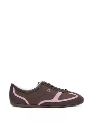 Hugo Contrast-trim Panelled Sneakers - Brown