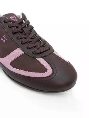 Hugo Contrast-trim Panelled Sneakers