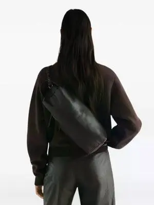 LEMAIRE Care Shoulder Bag In Nappa Lambskin - Brown