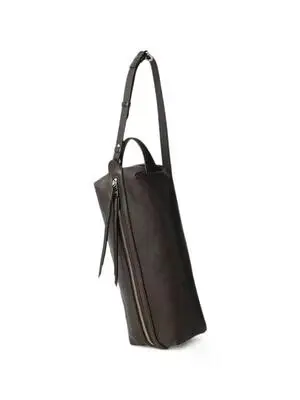 LEMAIRE Care Shoulder Bag In Nappa Lambskin - Brown