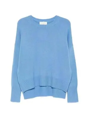 LISA YANG Mila Ribbed Knit Crew-neck Sweater - Blue