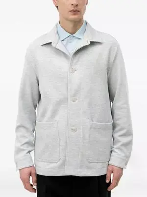 BOSS Button-up Patch-pocket Shirt - Grey