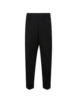 Dsquared2 Pinstriped Pleated Trousers - Black