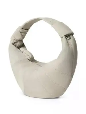 LEMAIRE Mini Fortune Croissant Bag In Alpaca Nubuck - Neutrals