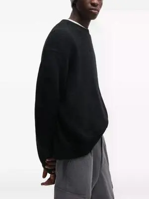 Hugo Logo-embroidered Crew-neck Sweater