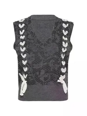 RENLI SU Sleeveless Vest - Grey