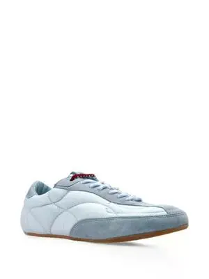 ALOHAS Quilted Paneled Lace-up Sneakers - Blue