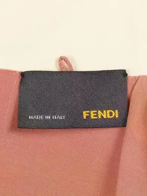Fendi Striped High-neck Mini Dress