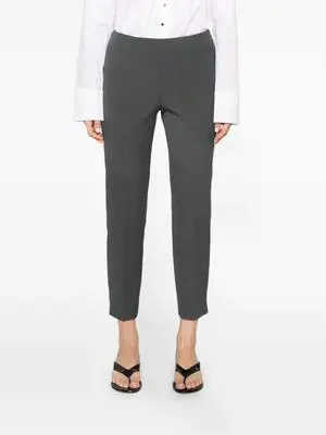 Peserico Dark Cropped Split-hem Trousers
