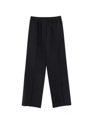 Peserico Elasticated Waistband Pressed-crease Trousers - Blue