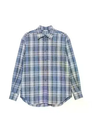A.M.G. Check-pattern Button-down Shirt