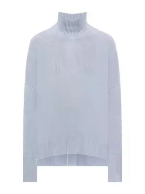 LISA YANG Roll-neck Cashmere Sweater - Blue