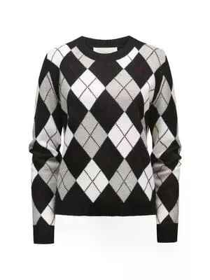 LISA YANG Antoni Argyle-knit Cashmere Sweater - Black