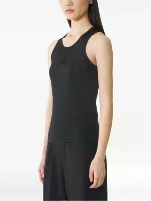 LANVIN Sleeveless Bead-embellished Tank Top