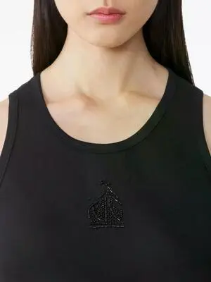 LANVIN Sleeveless Bead-embellished Tank Top